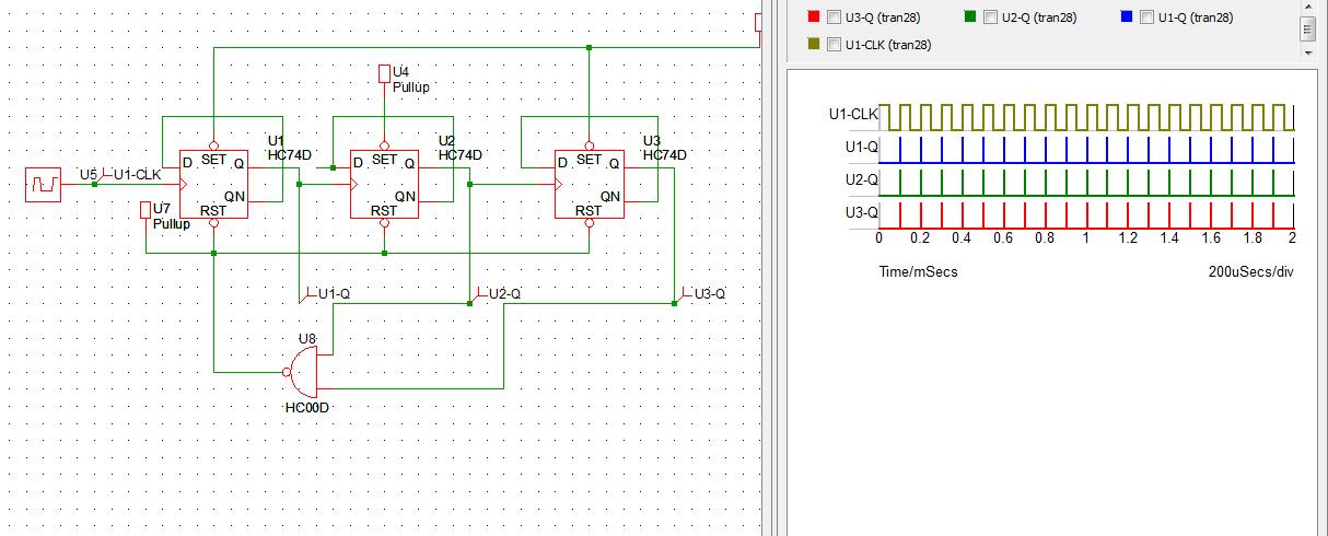 Mod 6 3 Bit D Type Asynchronous Down Counter Design Forum For Electronics