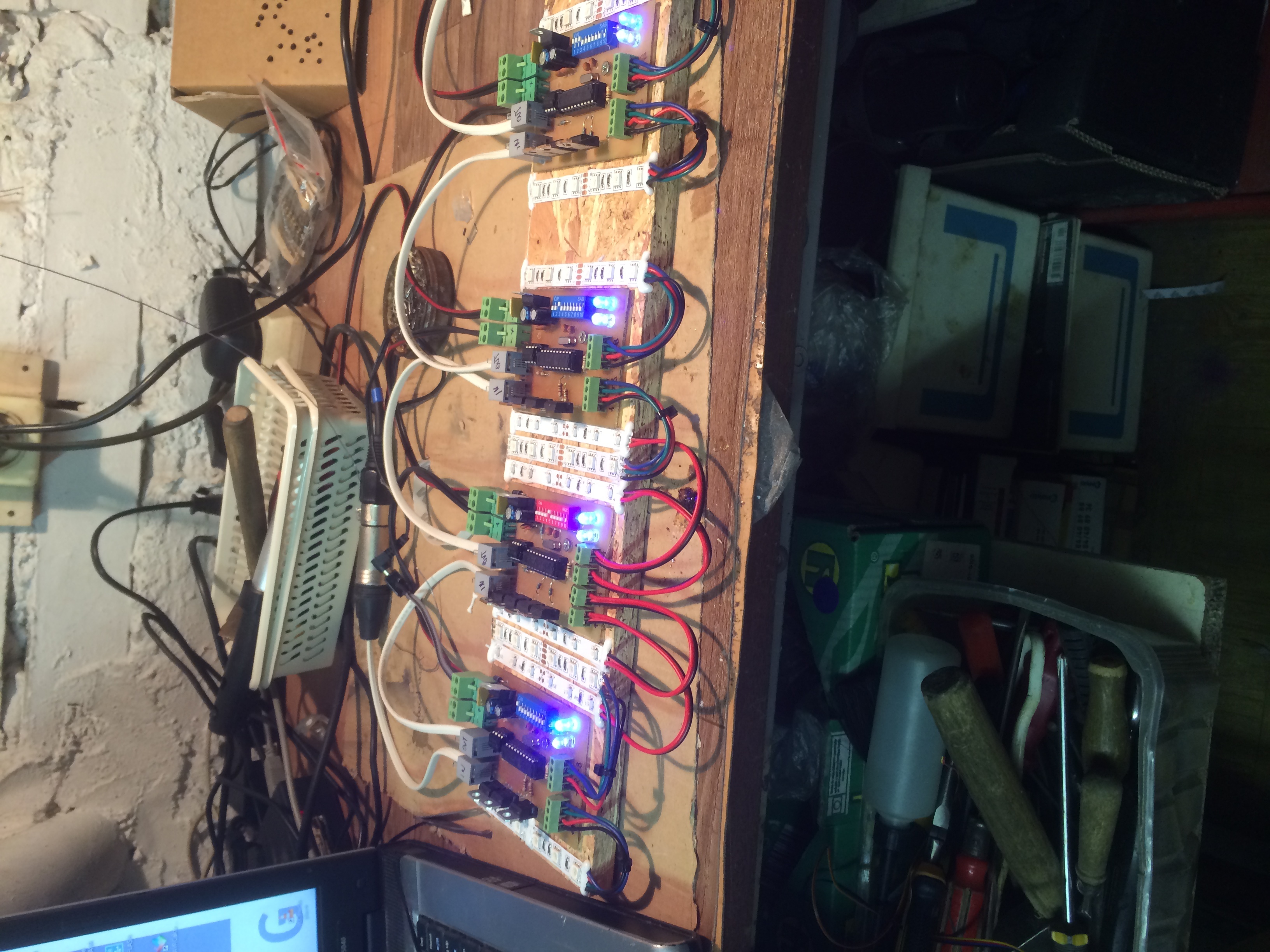Sterownik LED RGB 3ch/4ch dmx attiny 2313