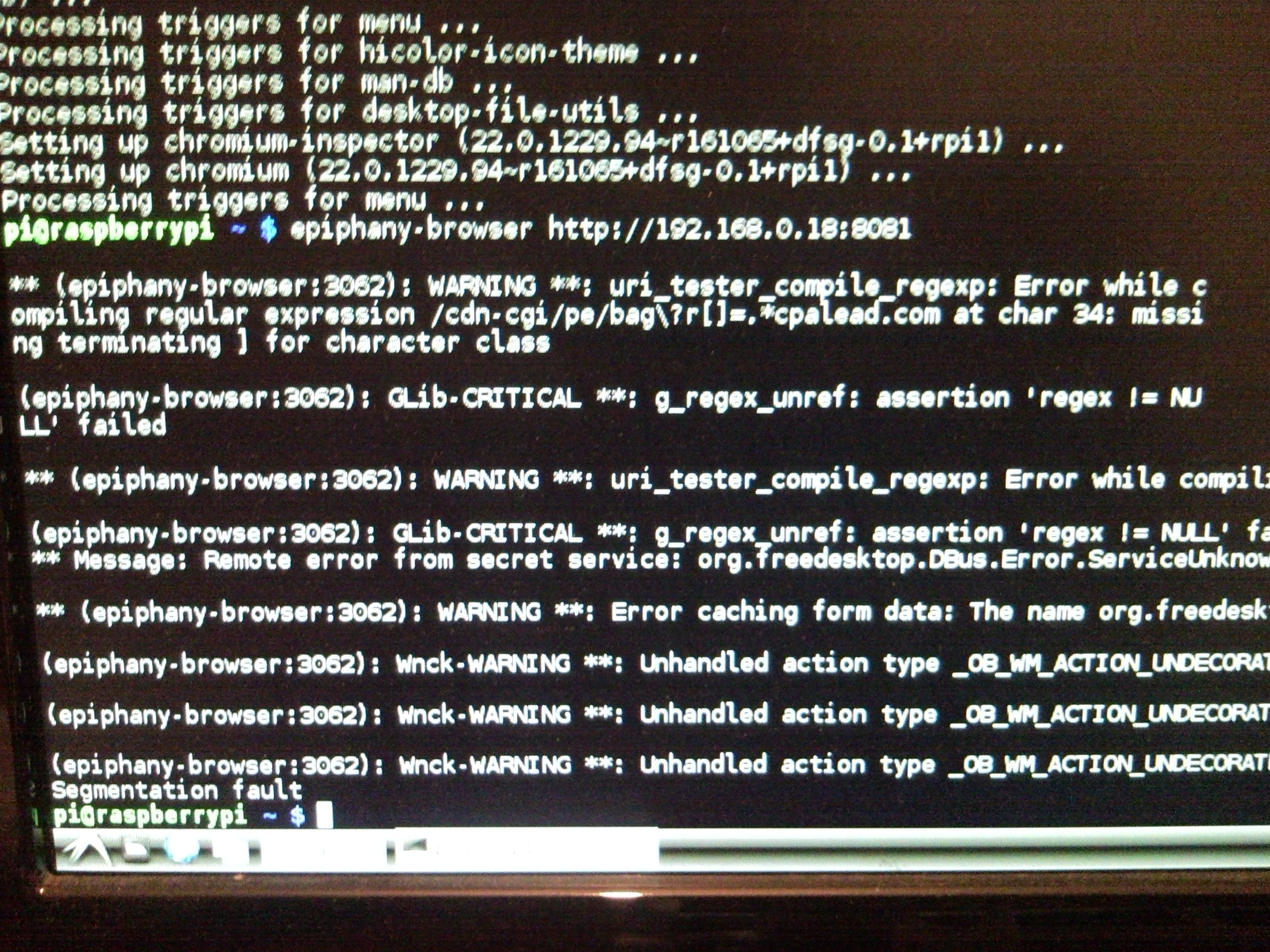 Web epiphany Browser And Html5 Video Raspberry Pi Forums