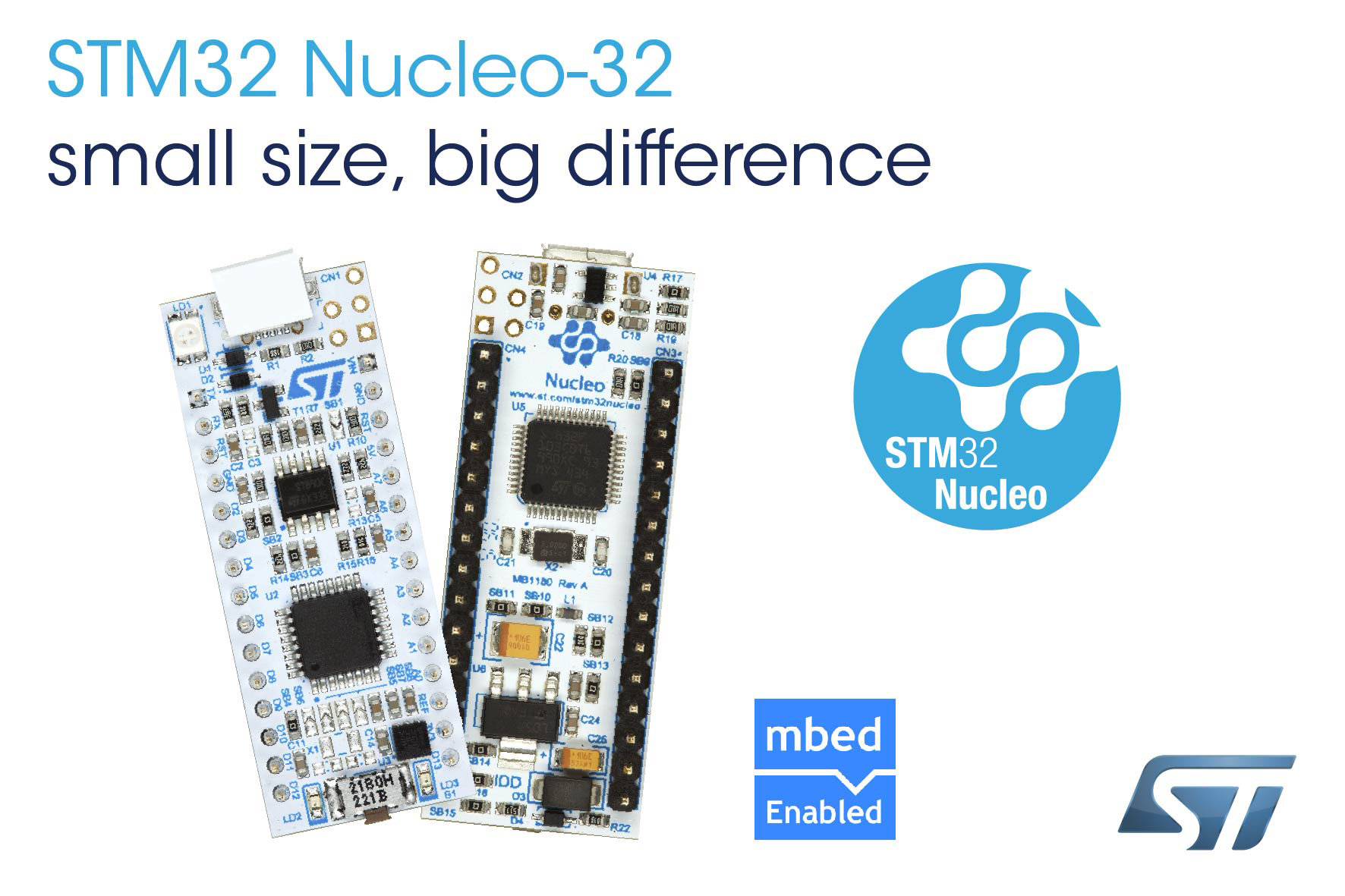 Nucleo-32 - nowe moduły STM32 Nucleo o rozmiarach Arduino Nano