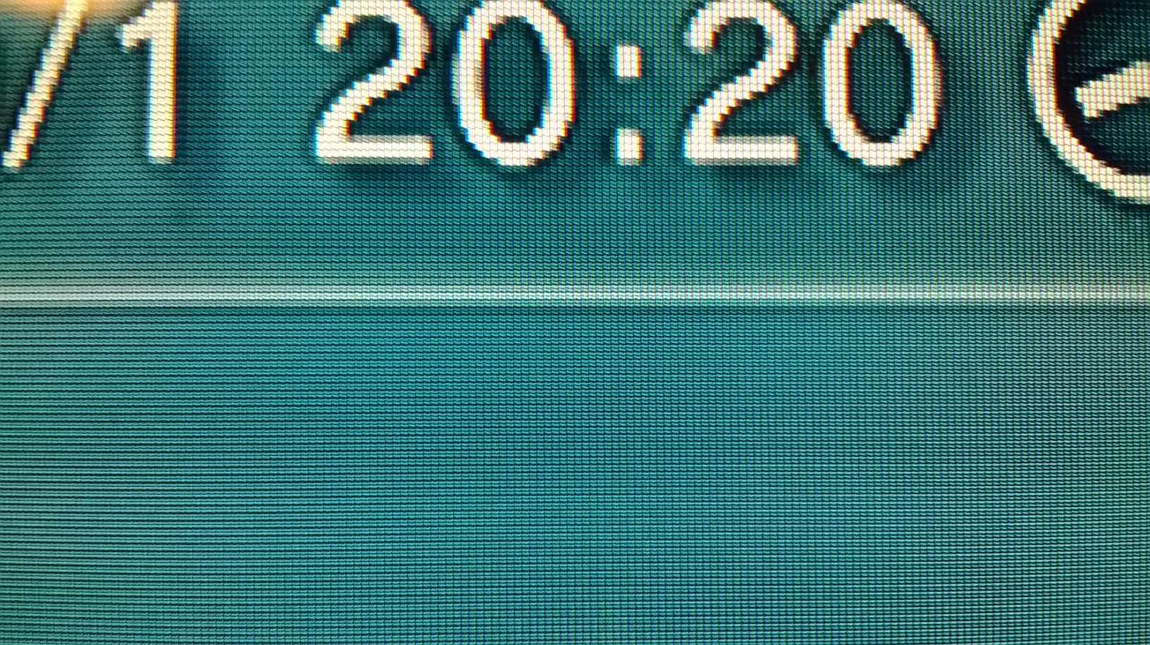 Podążający bad pixel - dziwne objawy na ekranie...