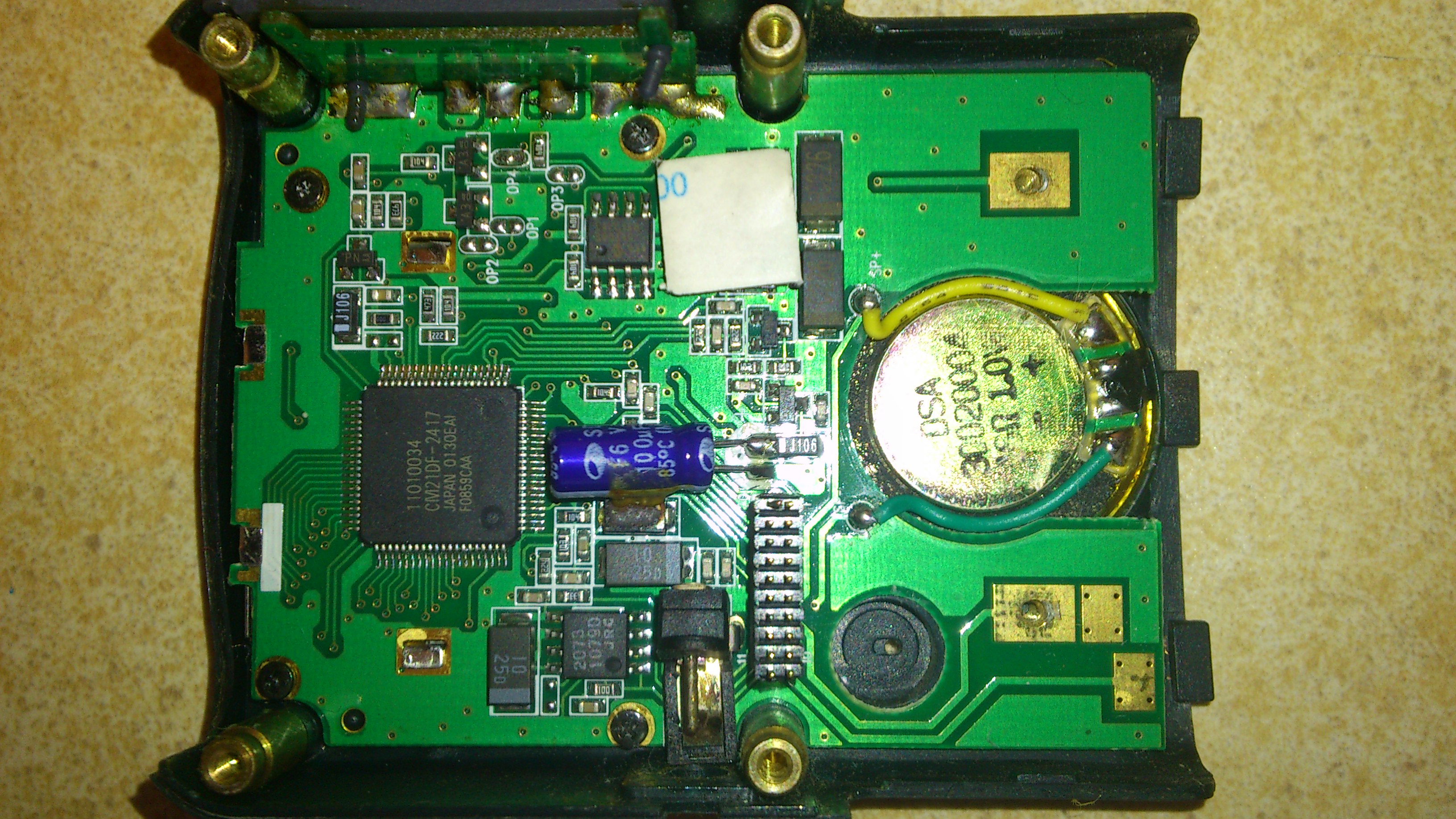 Jak zdiagnozować uszkodzenie skanera Maycom AR-108 po przepięciu 15V?