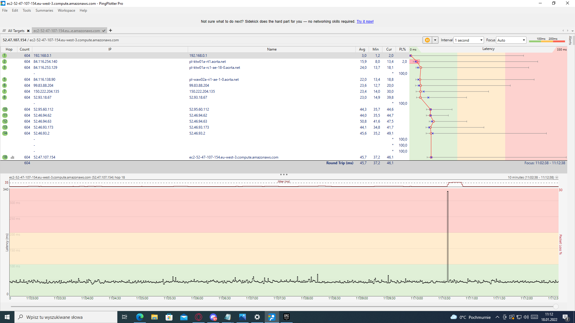 Opóźnienia w grach mimo niskiego pingu - UPC 300/20, połączenie ethernet