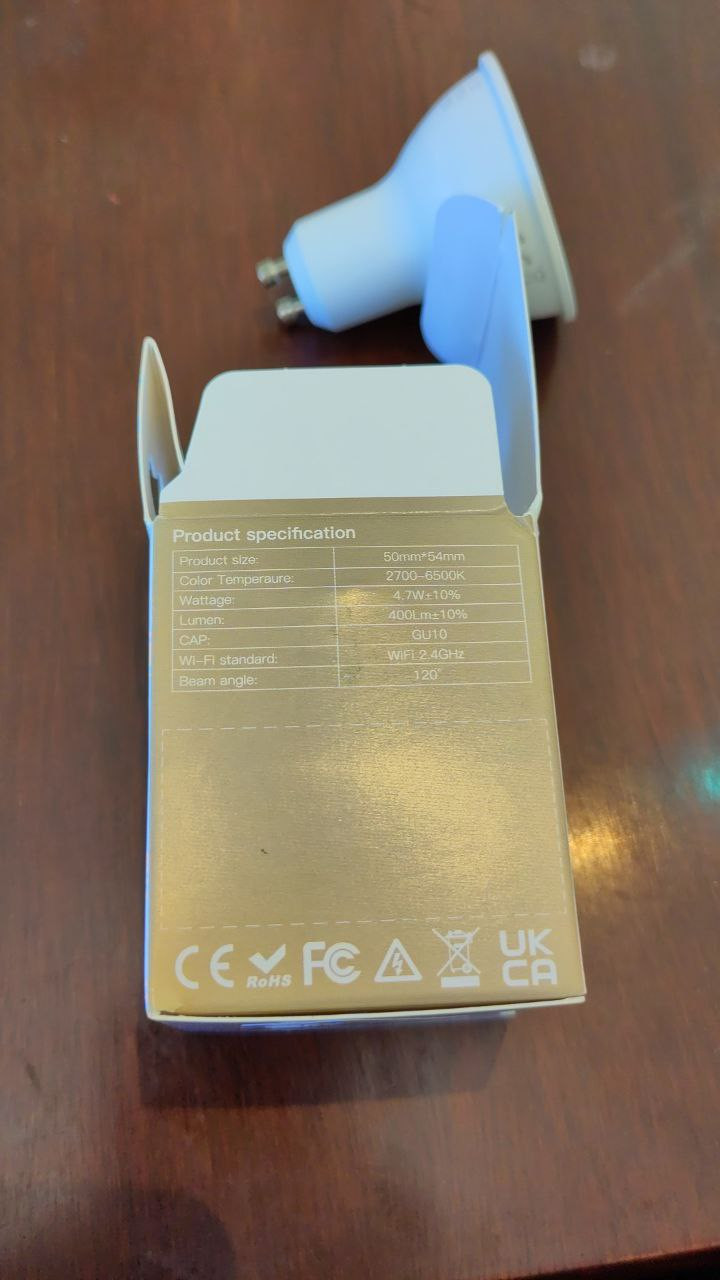 Moes Smart LED Bulb WB-TD5-RWW-GU10-MS (BP5758): Flashing ...