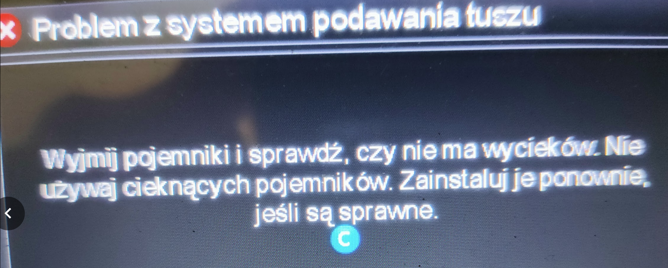 HP 8600 PRO Deskjet – komunikat o braku tuszu i błąd Cyan mimo pełnych ...