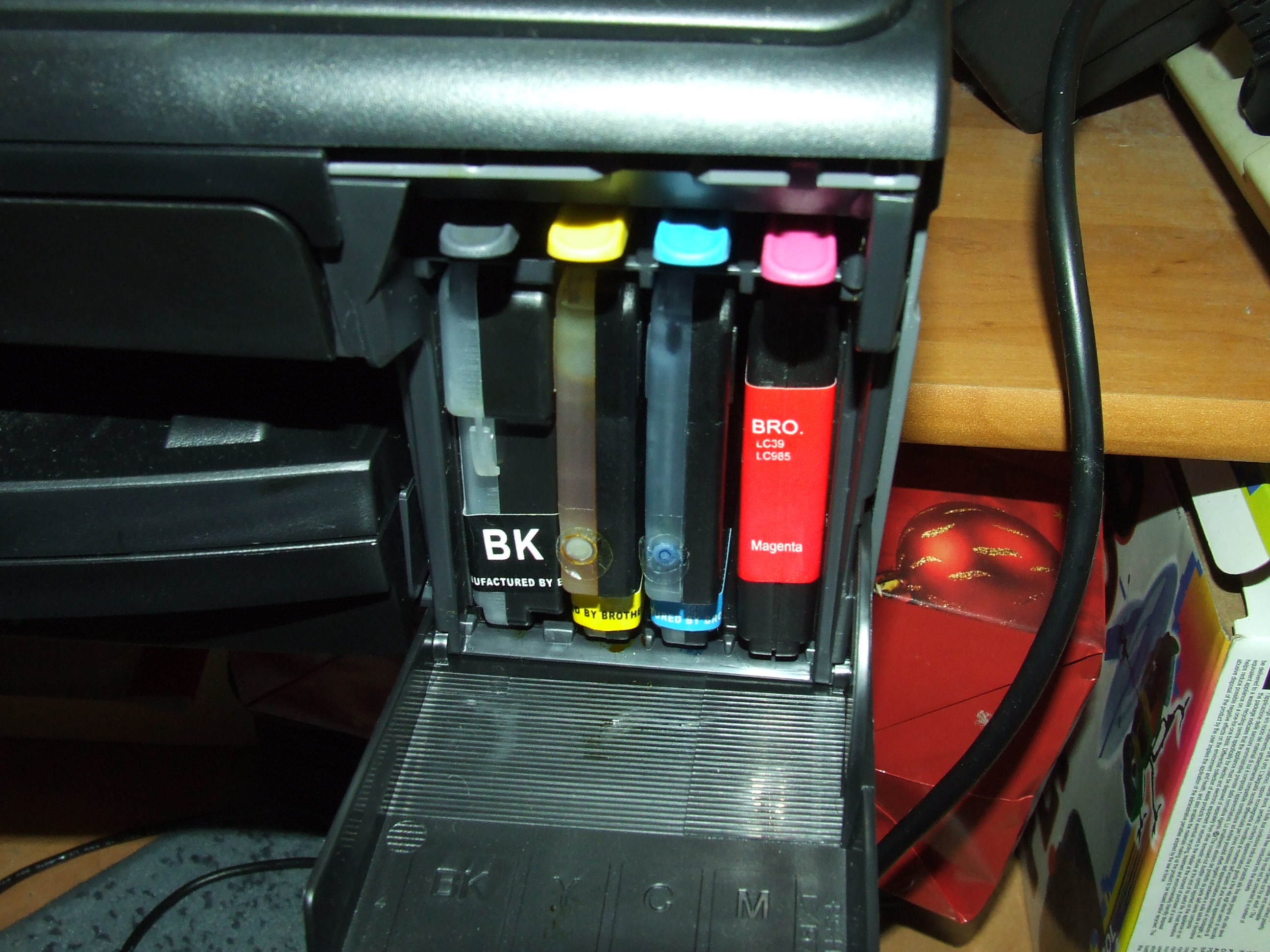 Brother DCP-J125 nie rozpoznaje nowych tuszy Unink - co robić?