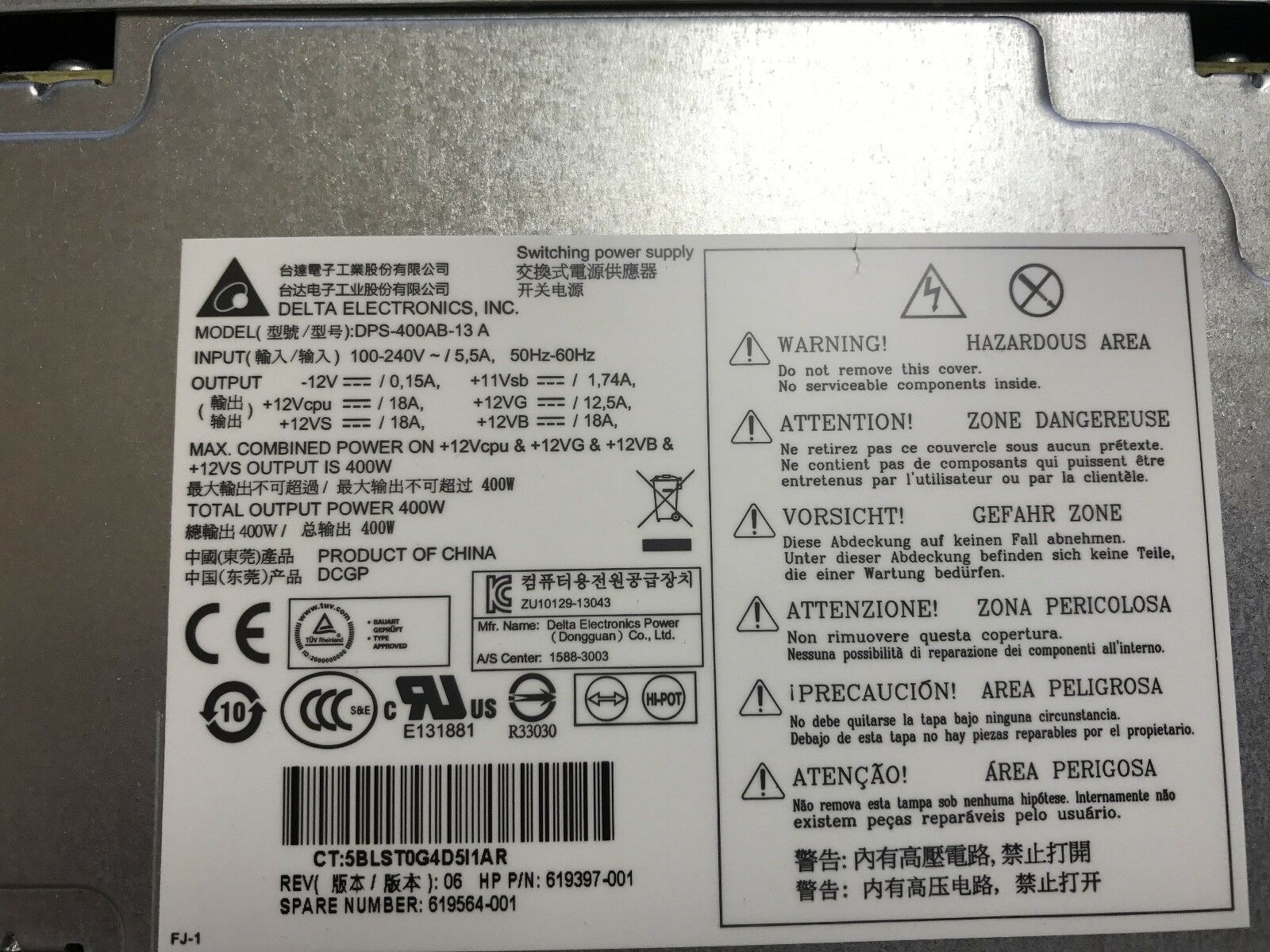 Czy DPS-400AB-13A wystarczy dla i7 2600 i RX480 Nitro+?