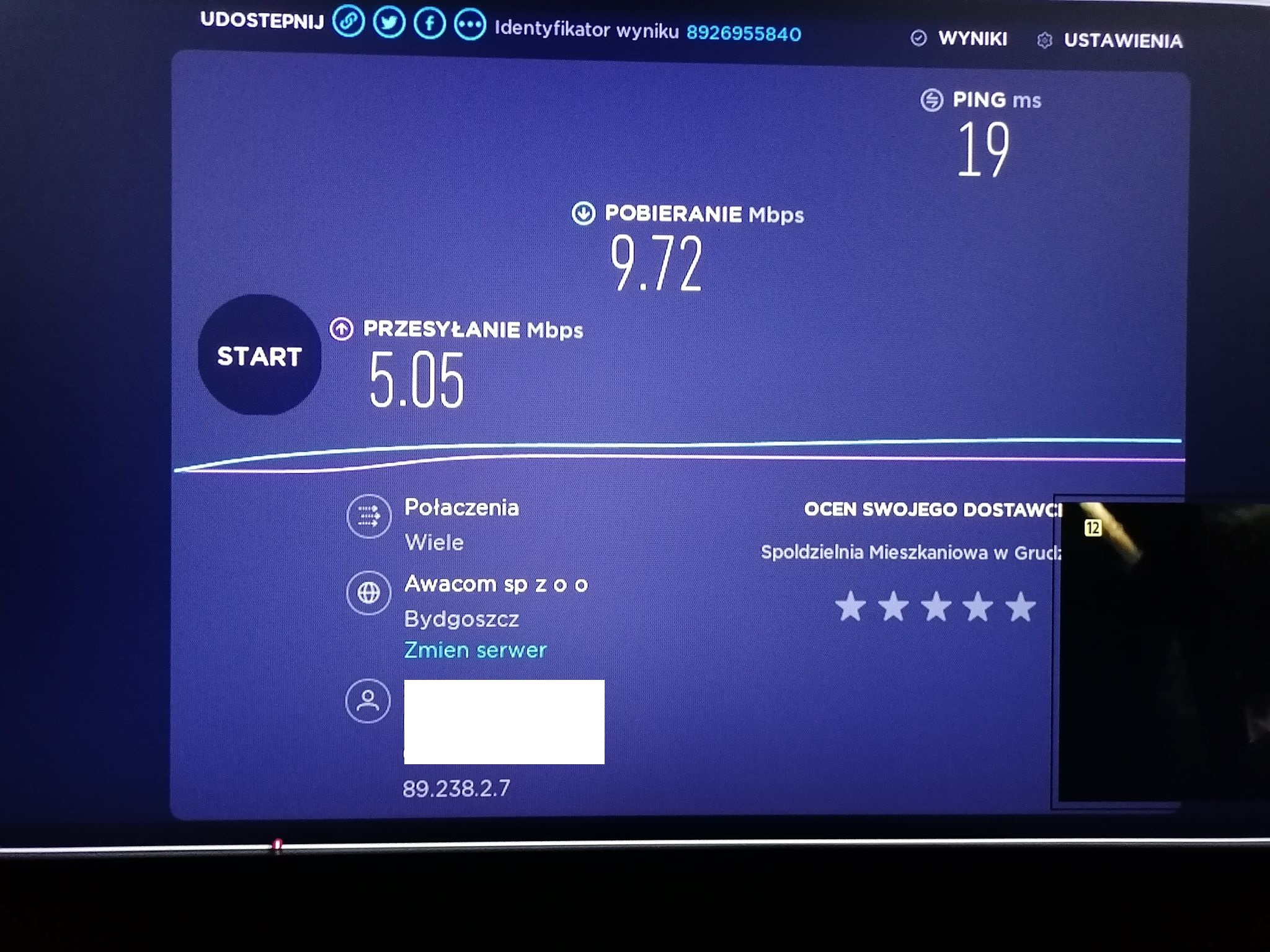 LG 55UH605V - Duży ping przy korzystaniu z IPTV, buforowanie