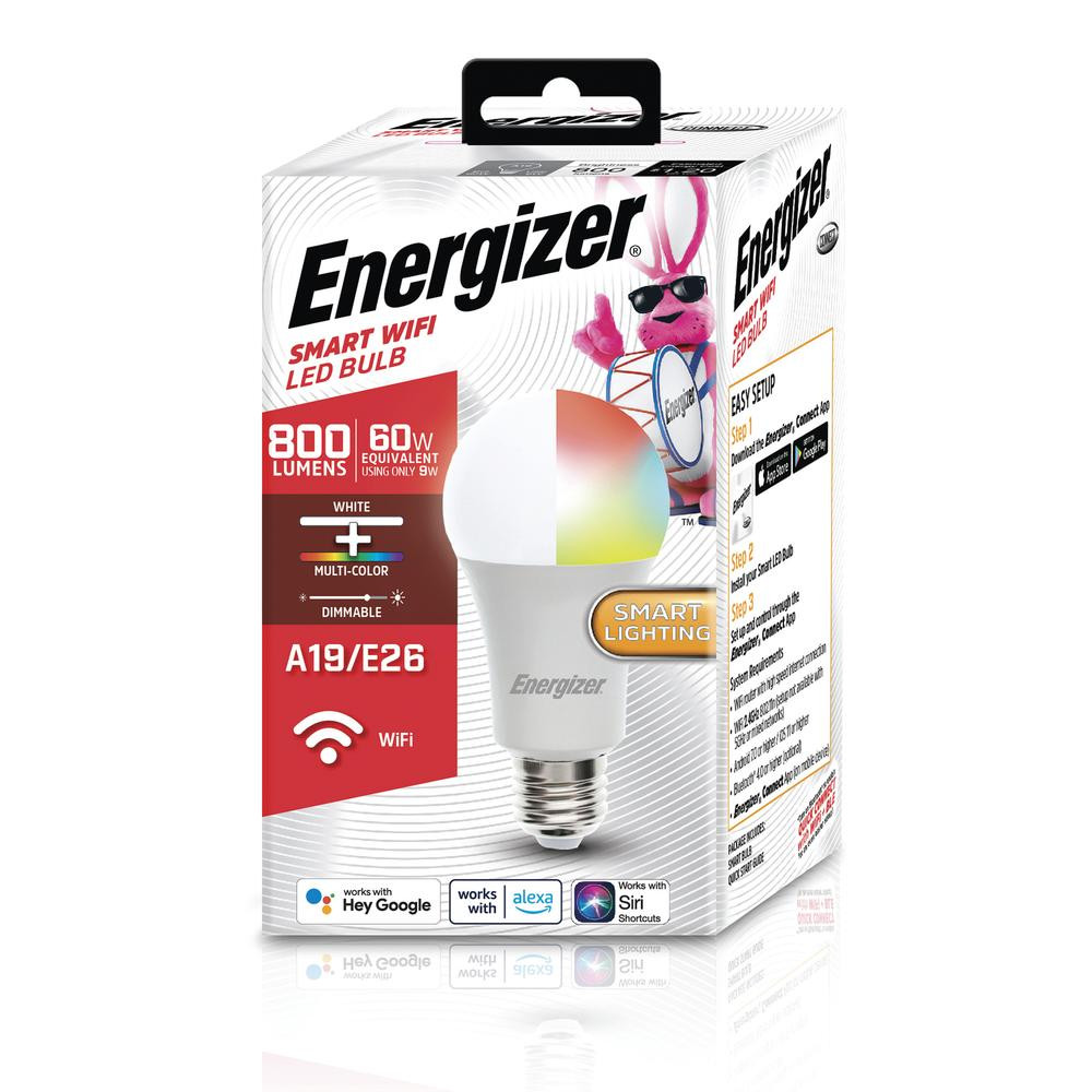 [BK7321N/CB2L] Energizer Smart RGB-Watt LED Light Bulb (E26 ...