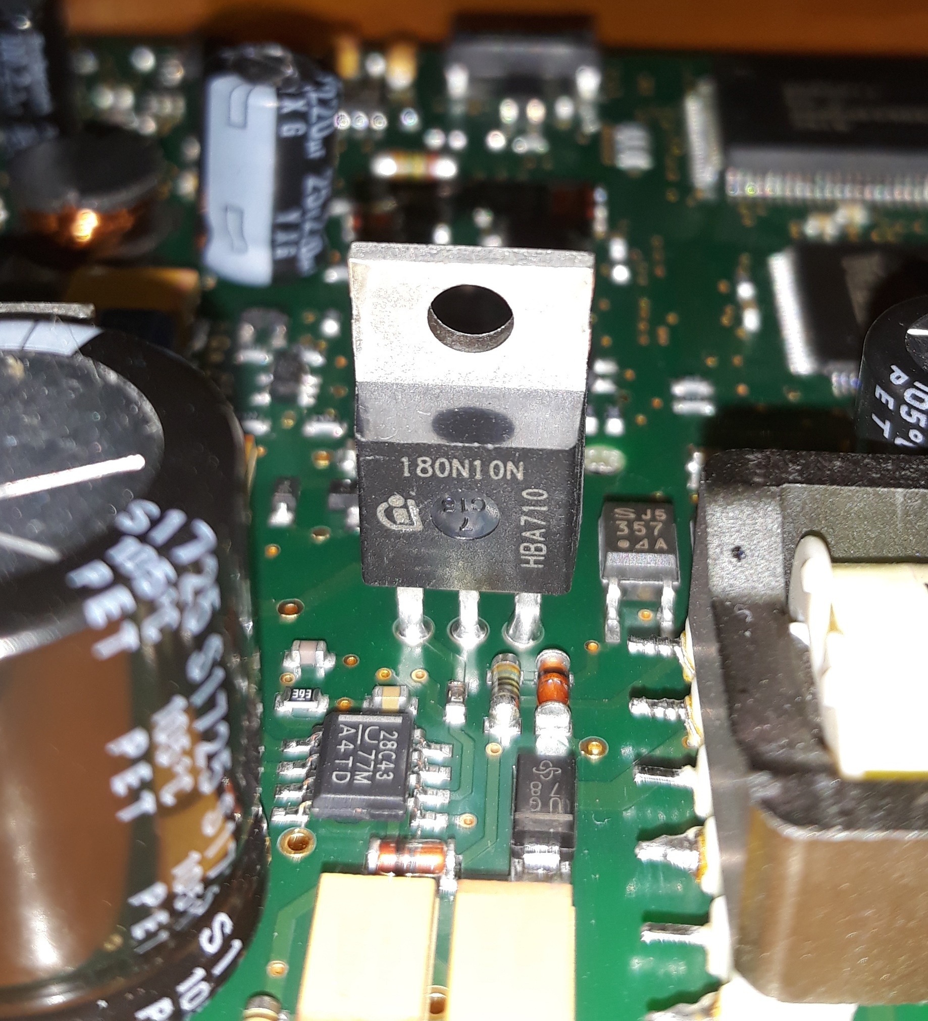 Zamiennik dla mosfetów 180N10N w przetwornicy 28C43