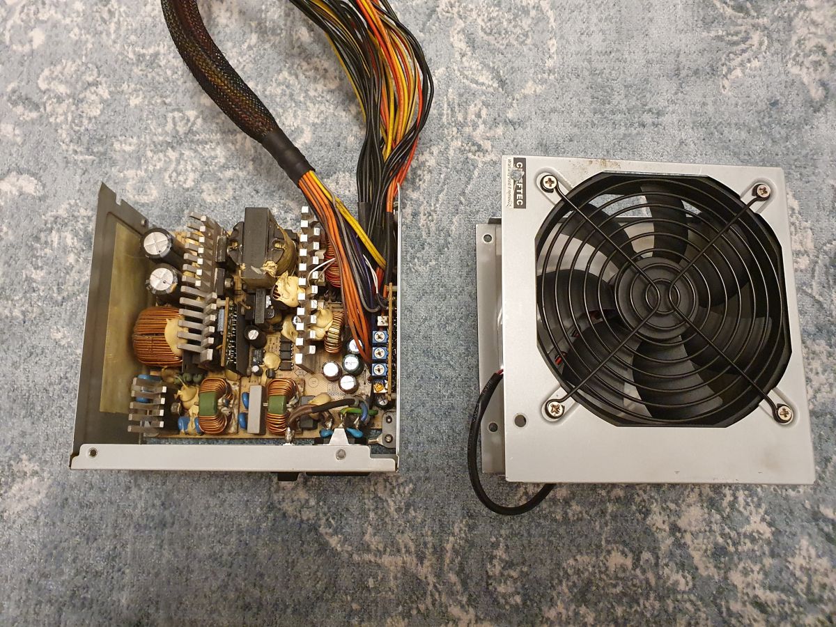 Zasilacz Chieftec GPS-550A - Wyłączanie się po paru minutach pracy