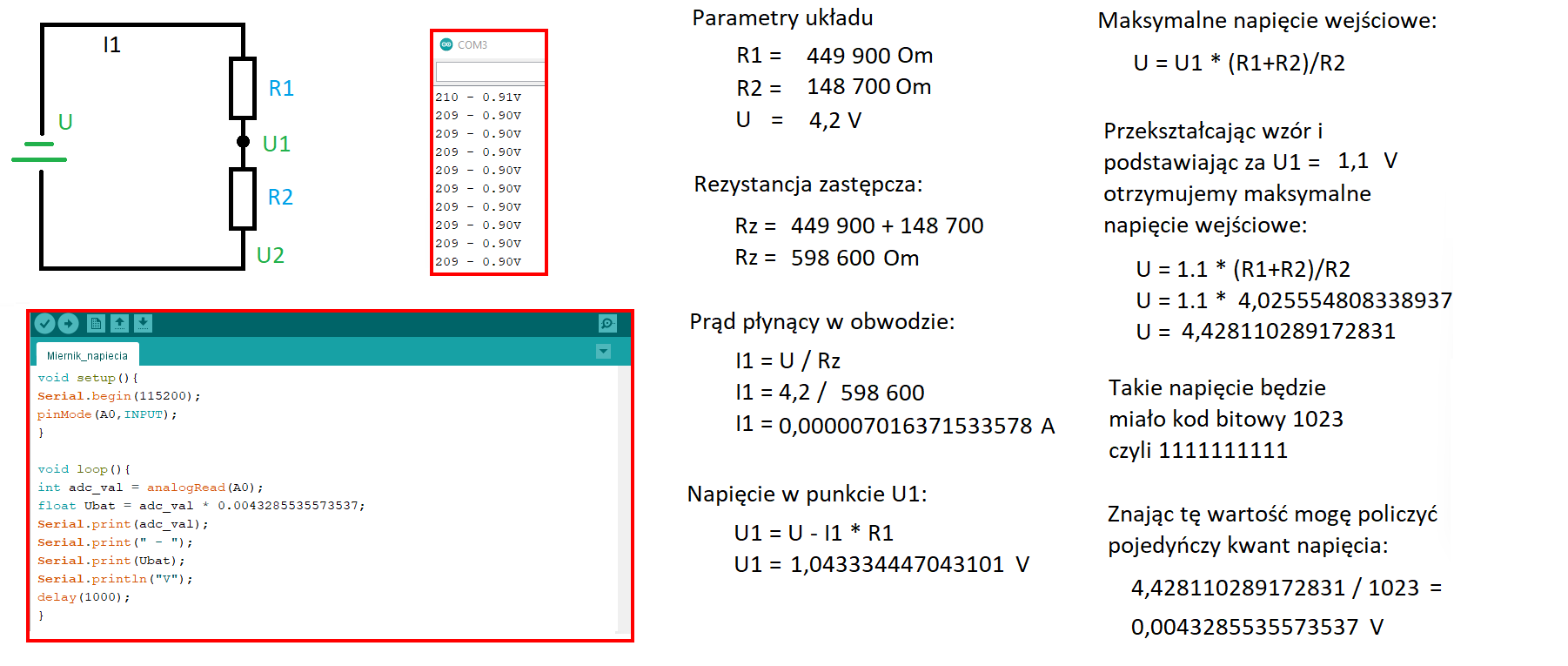 Niespodziewane działanie przetwornika ADC w Arduino Uno według artykułu SQ9MDD