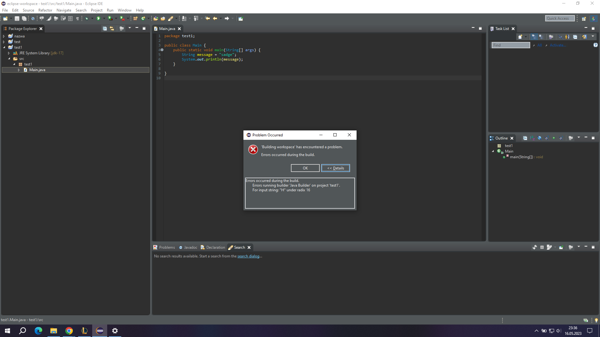 [Rozwiązano] Java Eclipse - Nie można uruchomić/skompilować, problem ze zmiennymi środowiskowymi?