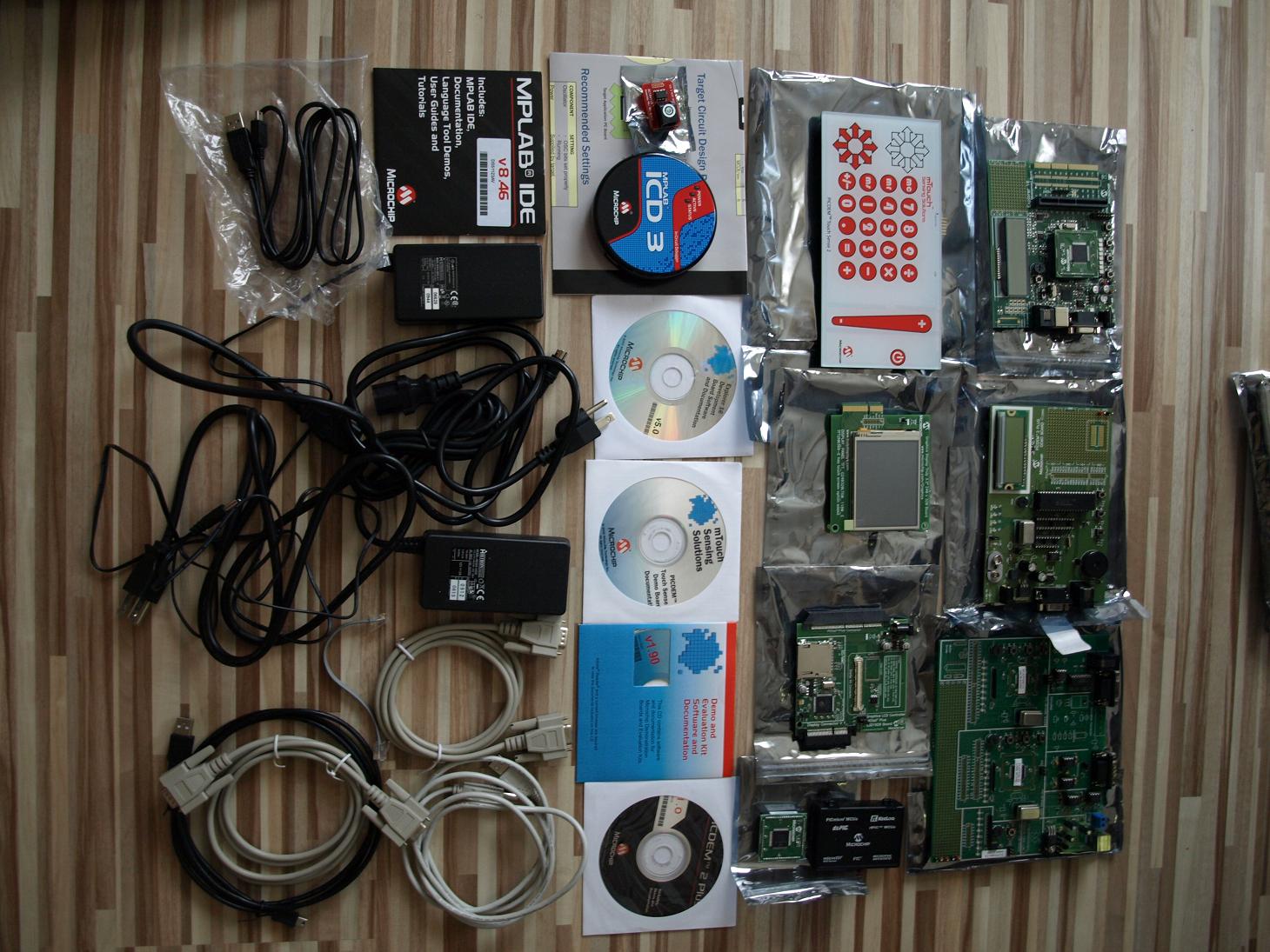 [Sprzedam] Zestaw płyt PIC Microchip + programator ICD 3