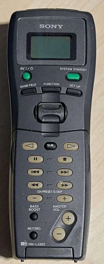 pilot Sony RM-LJ302 - rozbieranie / wymiana poświetlenia