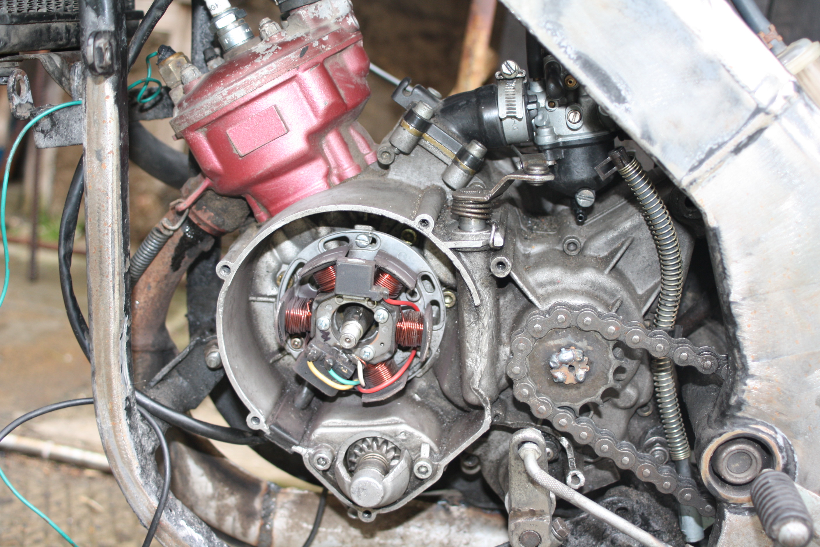 Aprilia RS 50 AM6 - poprawne ustawienie cewek zapłonu Ducati Energia