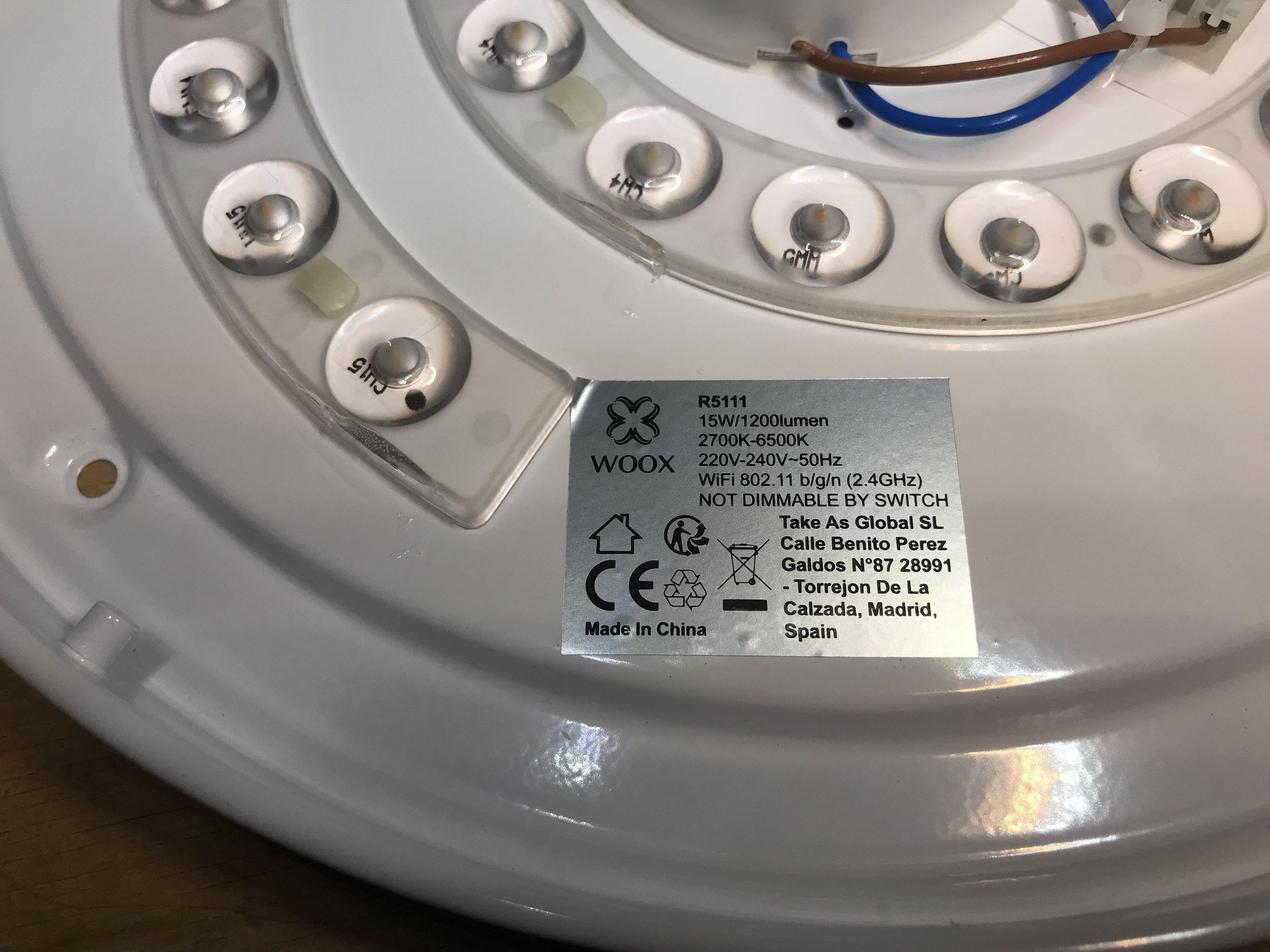 [WB3S/BK7231T] Firmware change for Woox 5111 ceiling lamp