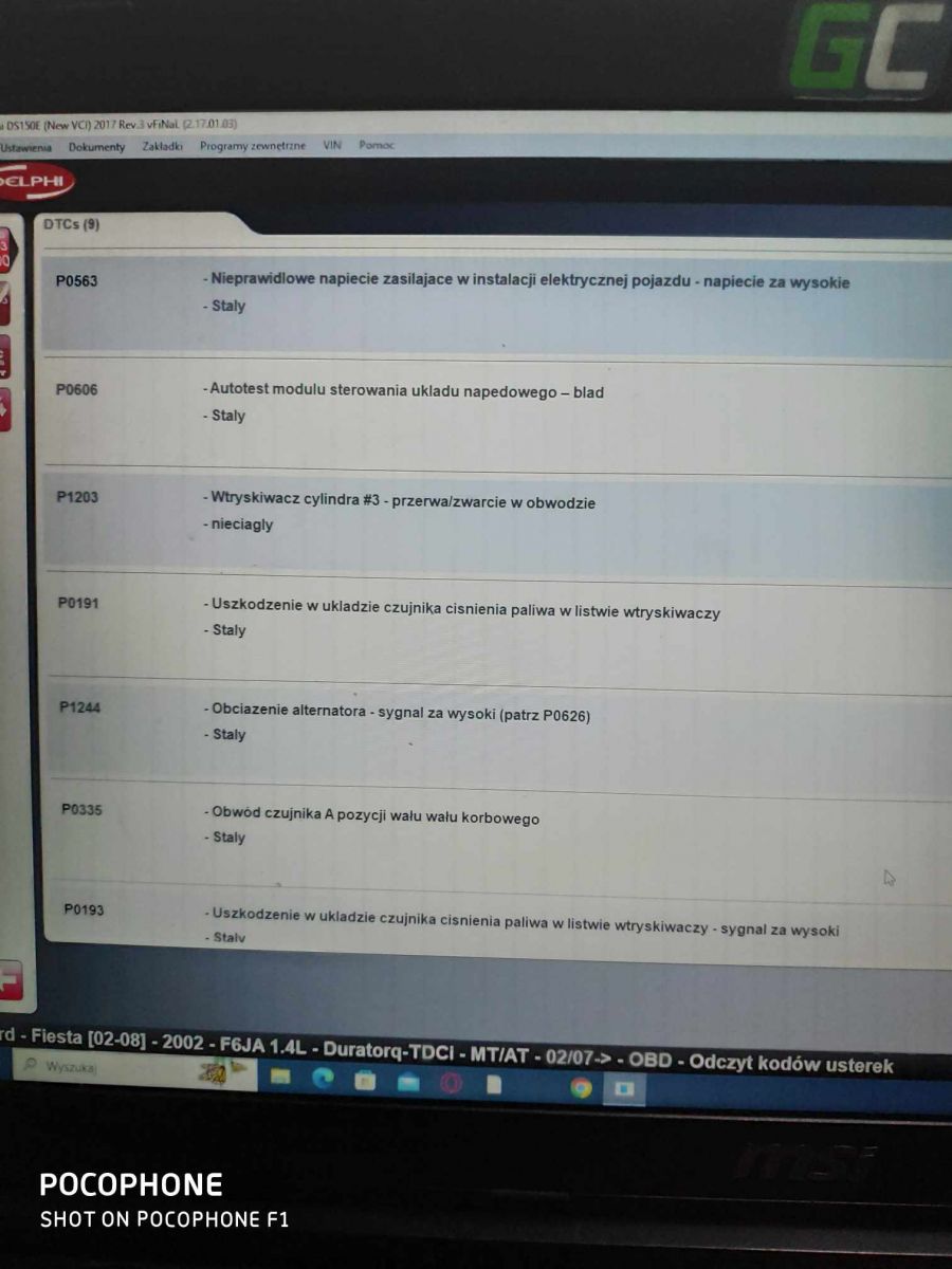 Fiesta mk6 1.4TDCi nie odpala po wymianie rozrządu i pompy wtryskowej