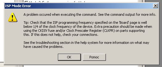 Programator stk500v2 - błędy komunikacji, problem z AVRDUDE