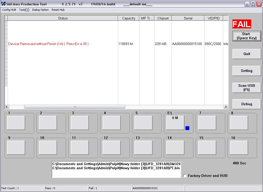 EAGET 128GB SMI USB MEMORY BAR USB Device, próba reanimacji