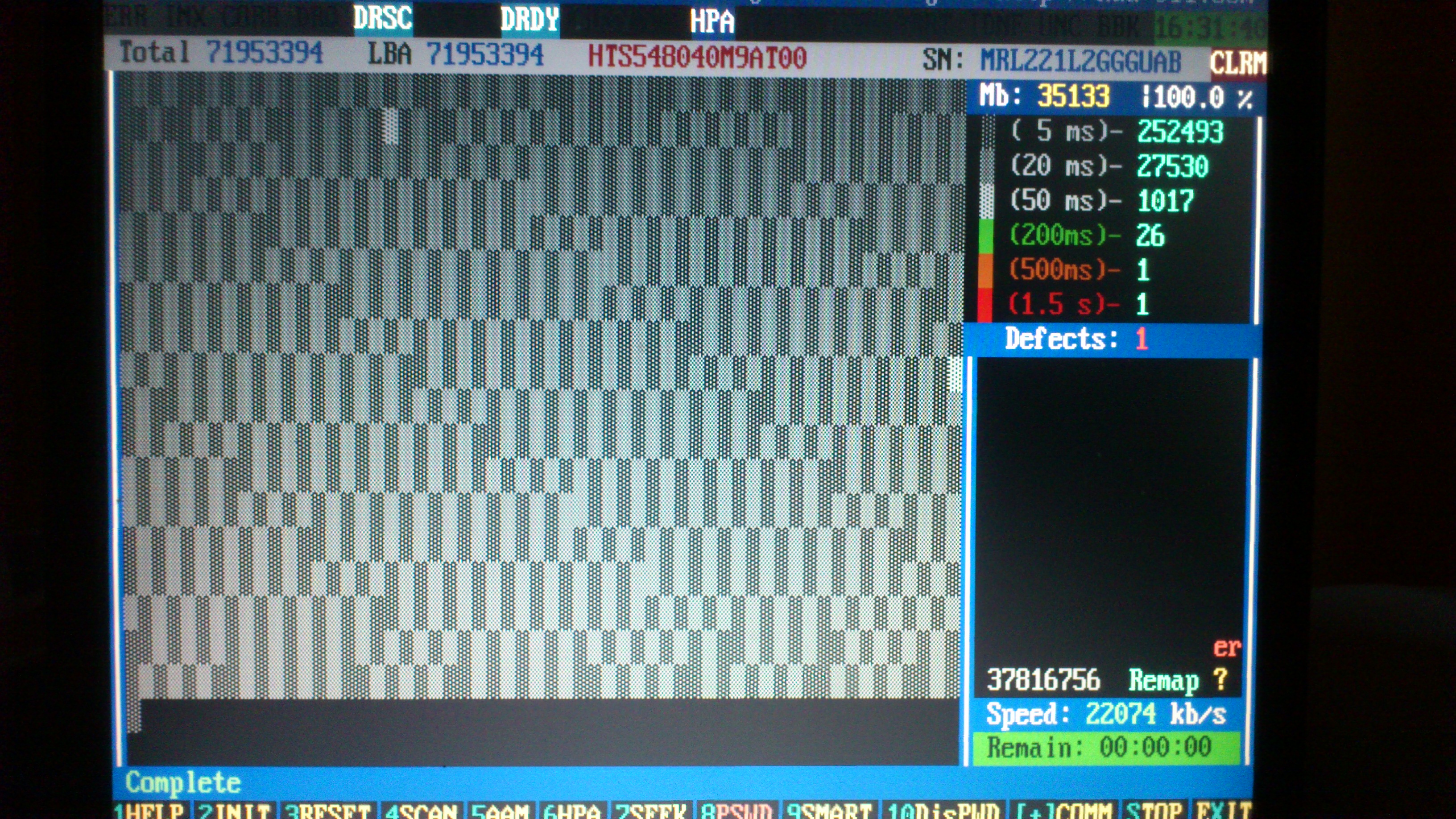 Thinkpad T40p - Blue Screen po kopiowaniu plików z dysku zewnętrznego
