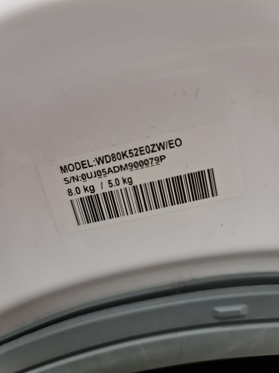 Samsung WD80K52E0ZW/EO - dziwny dźwięk pracy pralko - suszarki