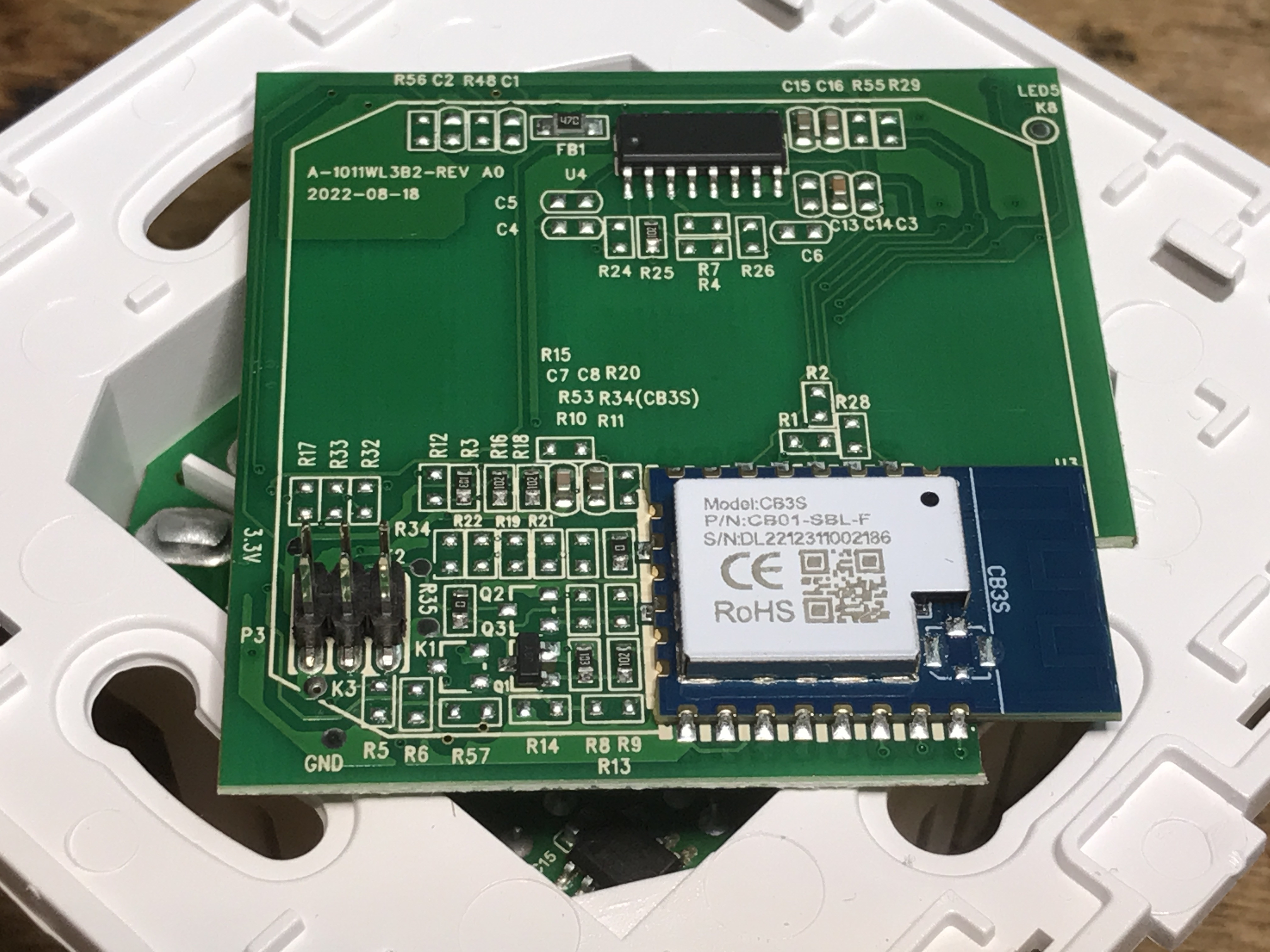 [BK7231N/CB3S] DS-101JL WiFi Single Light Switch Teardown and Flashing ...
