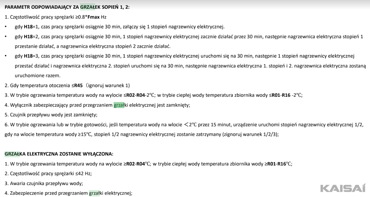 [Rozwiązano] Kaisai 16kW KHX-16PY3 - wysokie zużycie energii w domu ...