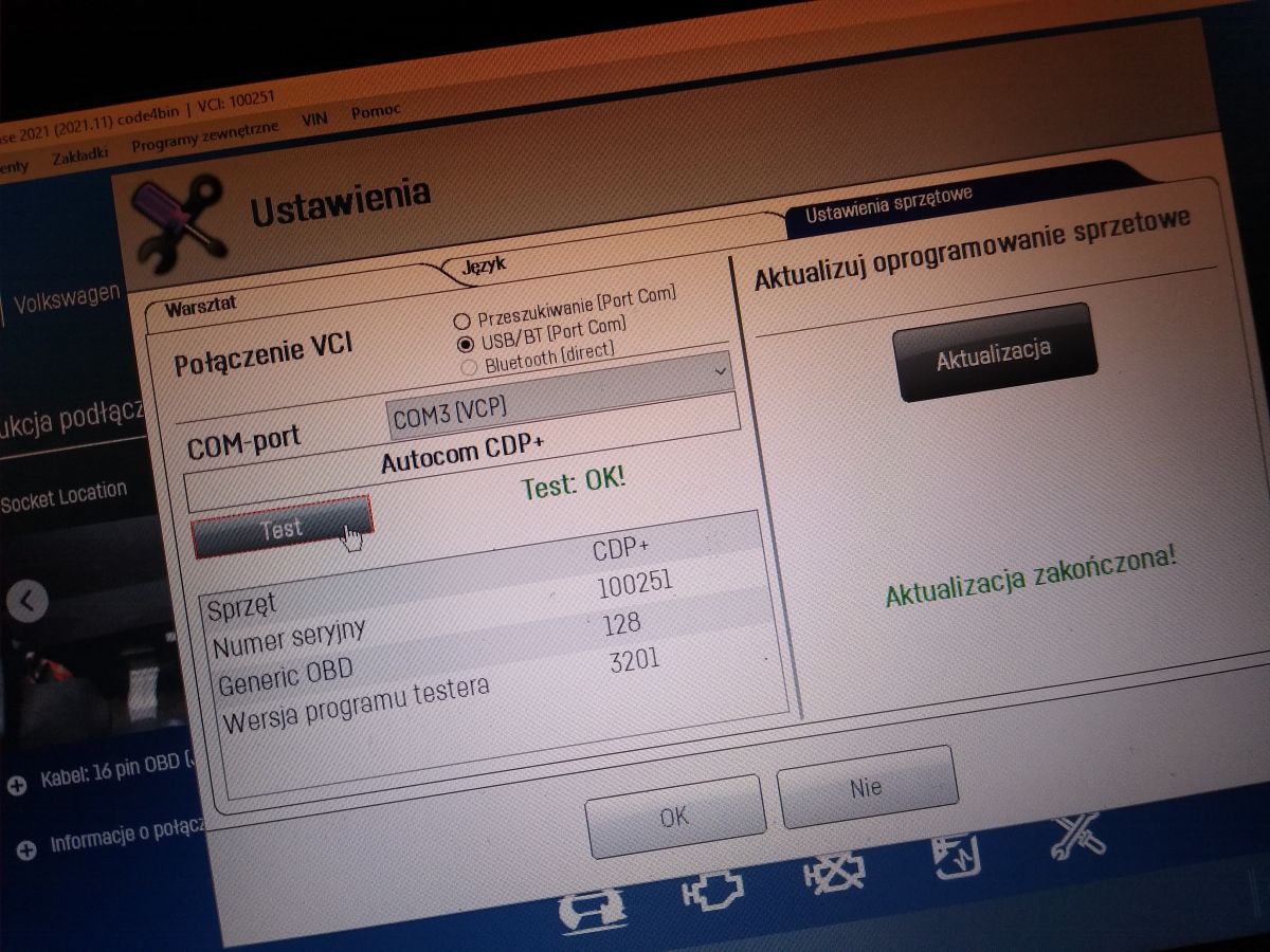 AutoCom2021: Brak połączenia z ECU w Passacie B5 FL, co zrobić?
