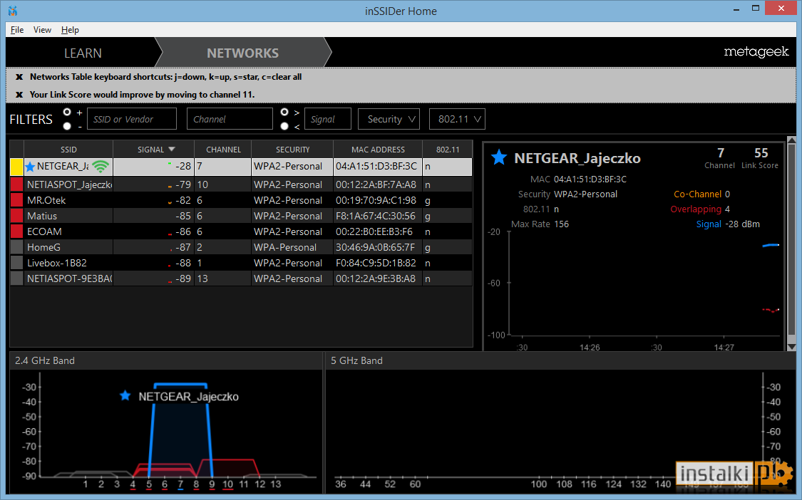 Wireless network diagnostics - Internet connection stability