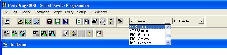 Błąd połączenia PonyProg z ATMEGA16 na Abit KT7, Windows XP