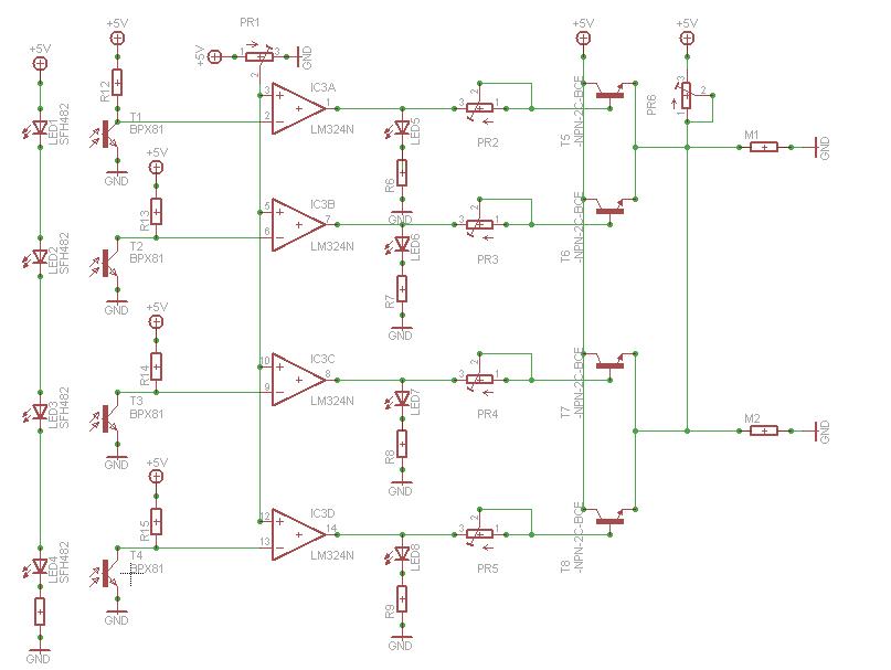 Opracowanie płytki na podstawie schematu - kilkanascie elem.