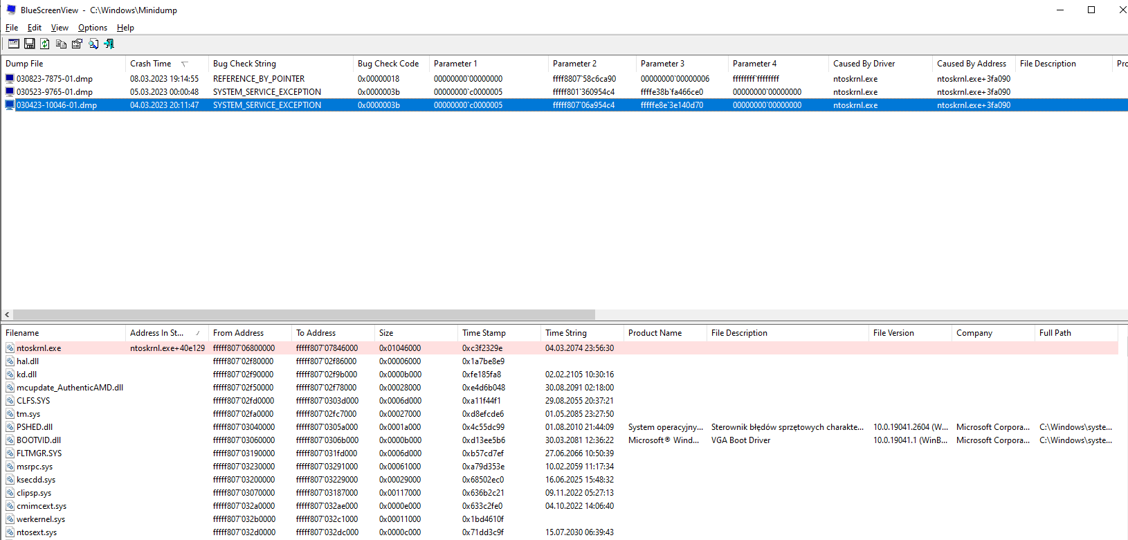 Problem z komputerem: BSOD'y, Ryzen 7 2700, Gigabyte Aorus, RAM, Radeon ...