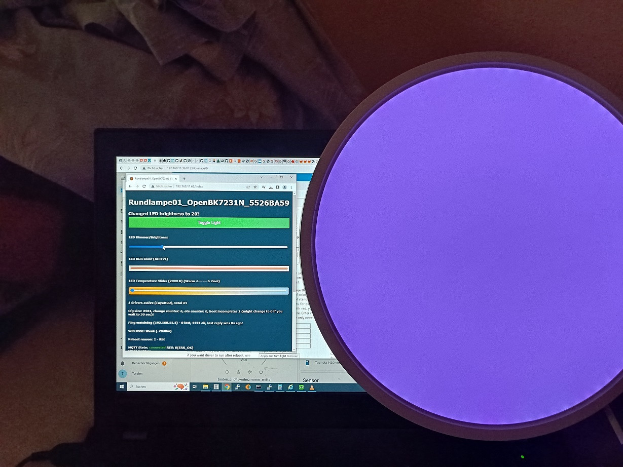 [BK7231N/CBU] Panel LED YB8007/300, BK7231Flasher Ekstrakcja ...