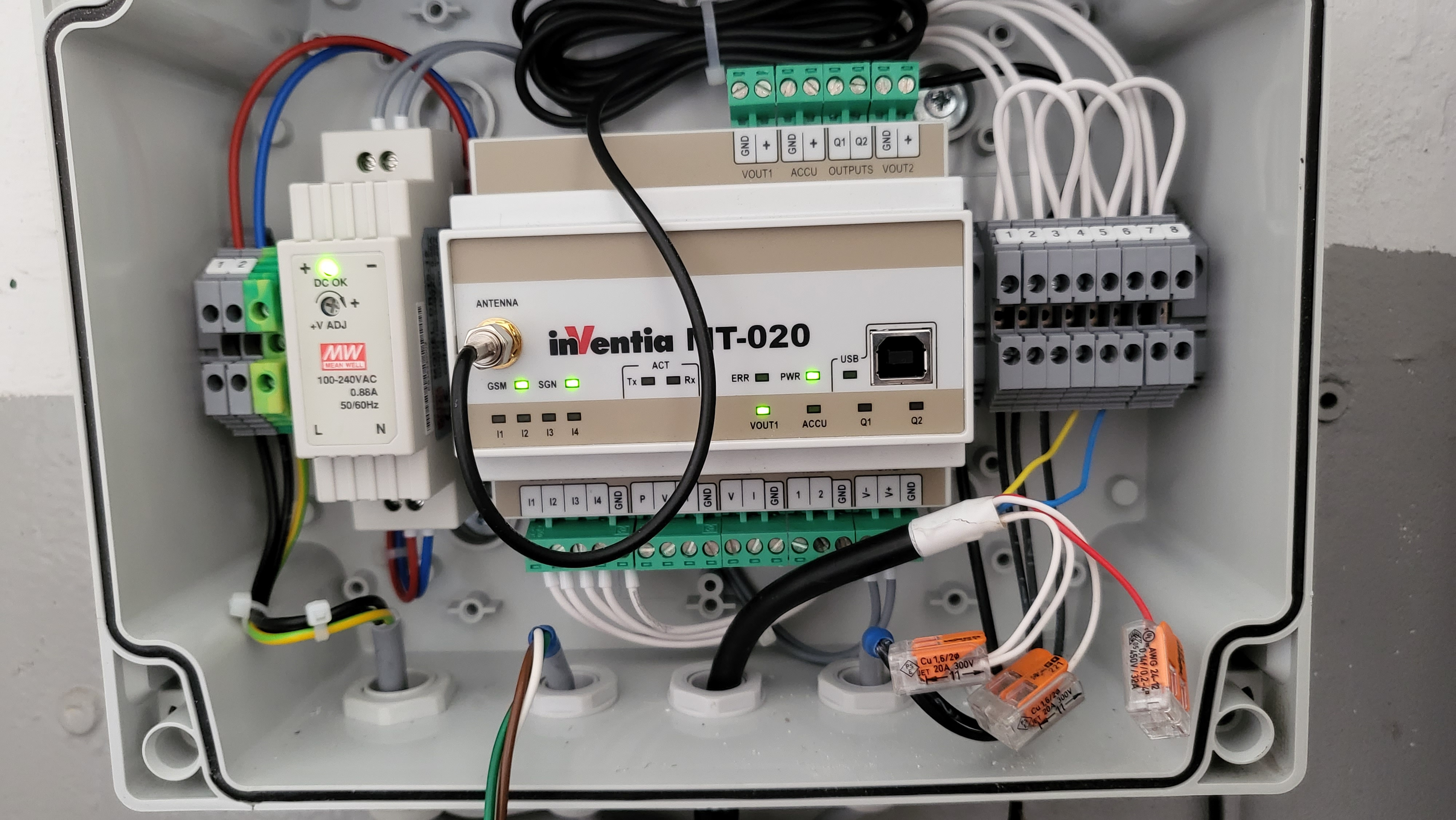 Oczyszczalnia Inventia MT-020 - podgląd przepływu - elektroda.pl