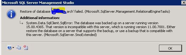 Jak zaimportować bazę SQL z wersji 15 do Płatnika na SQL 11?