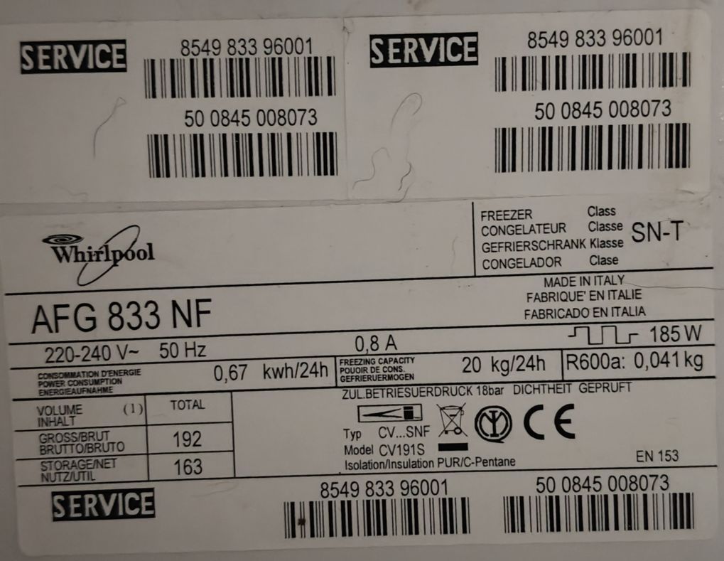 Whirlpool CB304W Jak odczytać datę produkcji z tabliczki znamionowej?