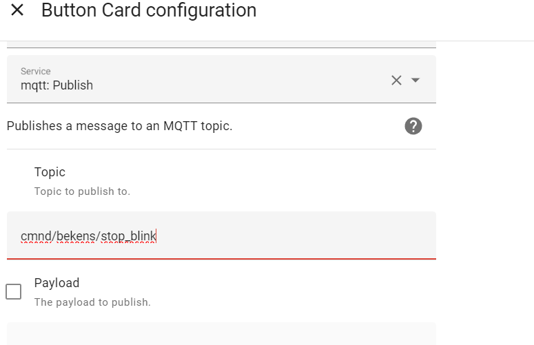 Home Assistant - how to create an event trigger button, MQTT, dashboard panel