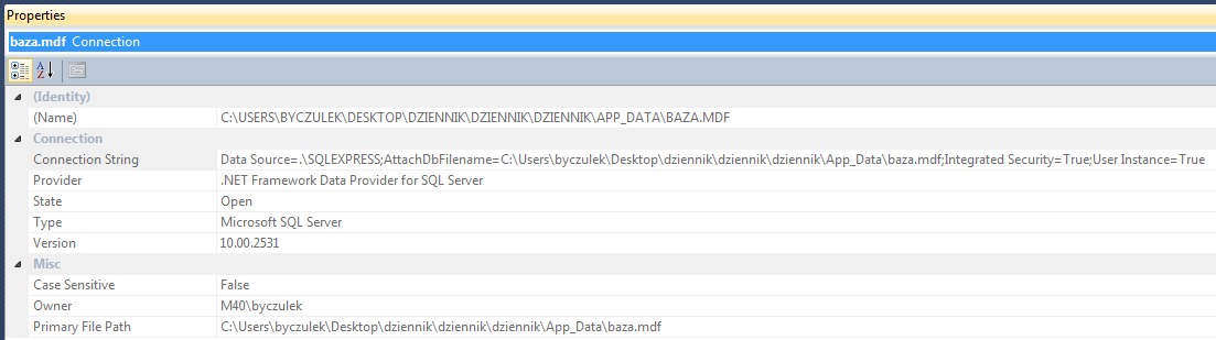 Integracja bazy danych z ASP.NET w Microsoft Visual Web Developer 2010 Express