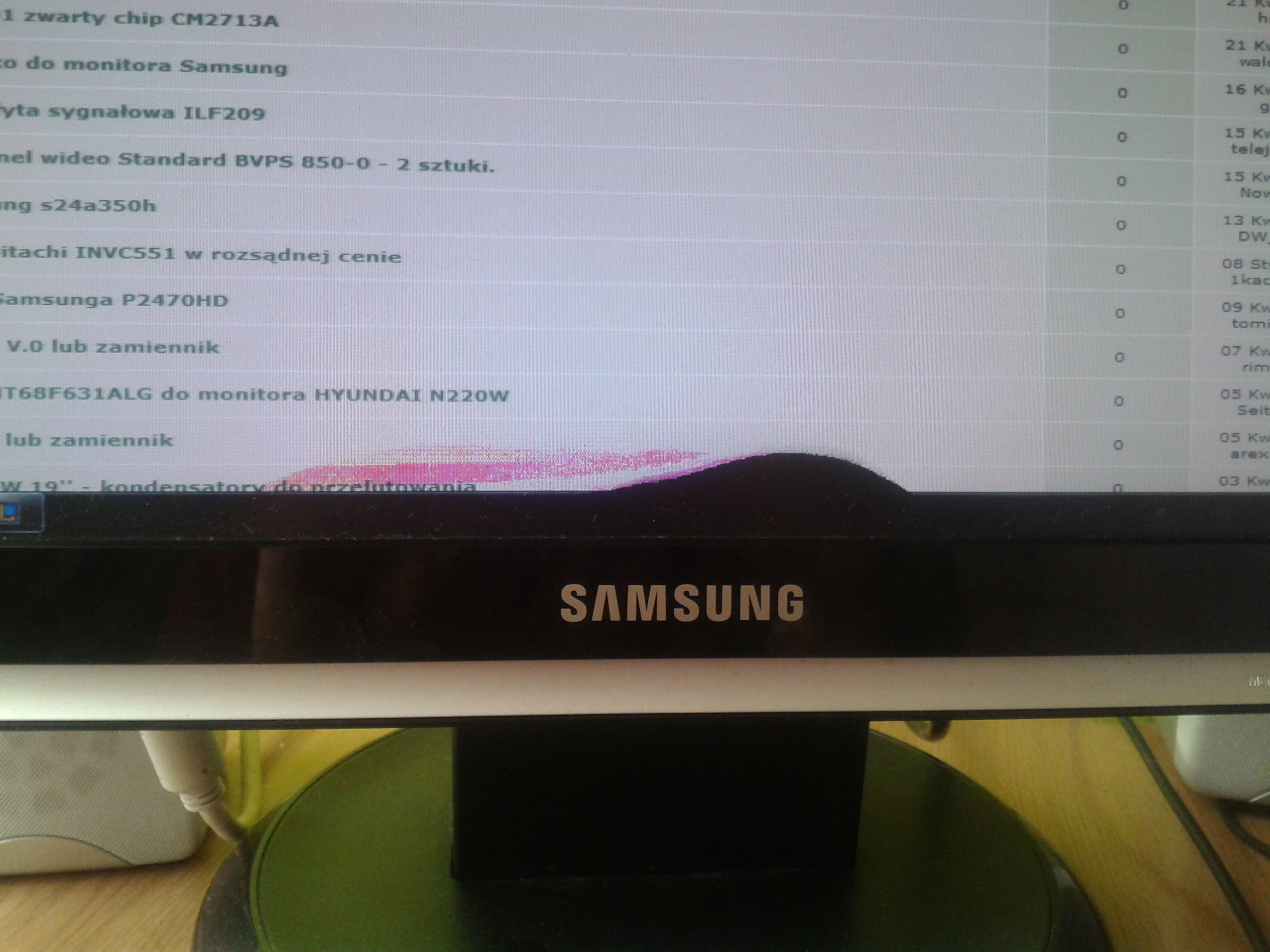 [Sprzedam] Monitor 21.6' Samsung SyncMaster 223BW - elektroda.pl