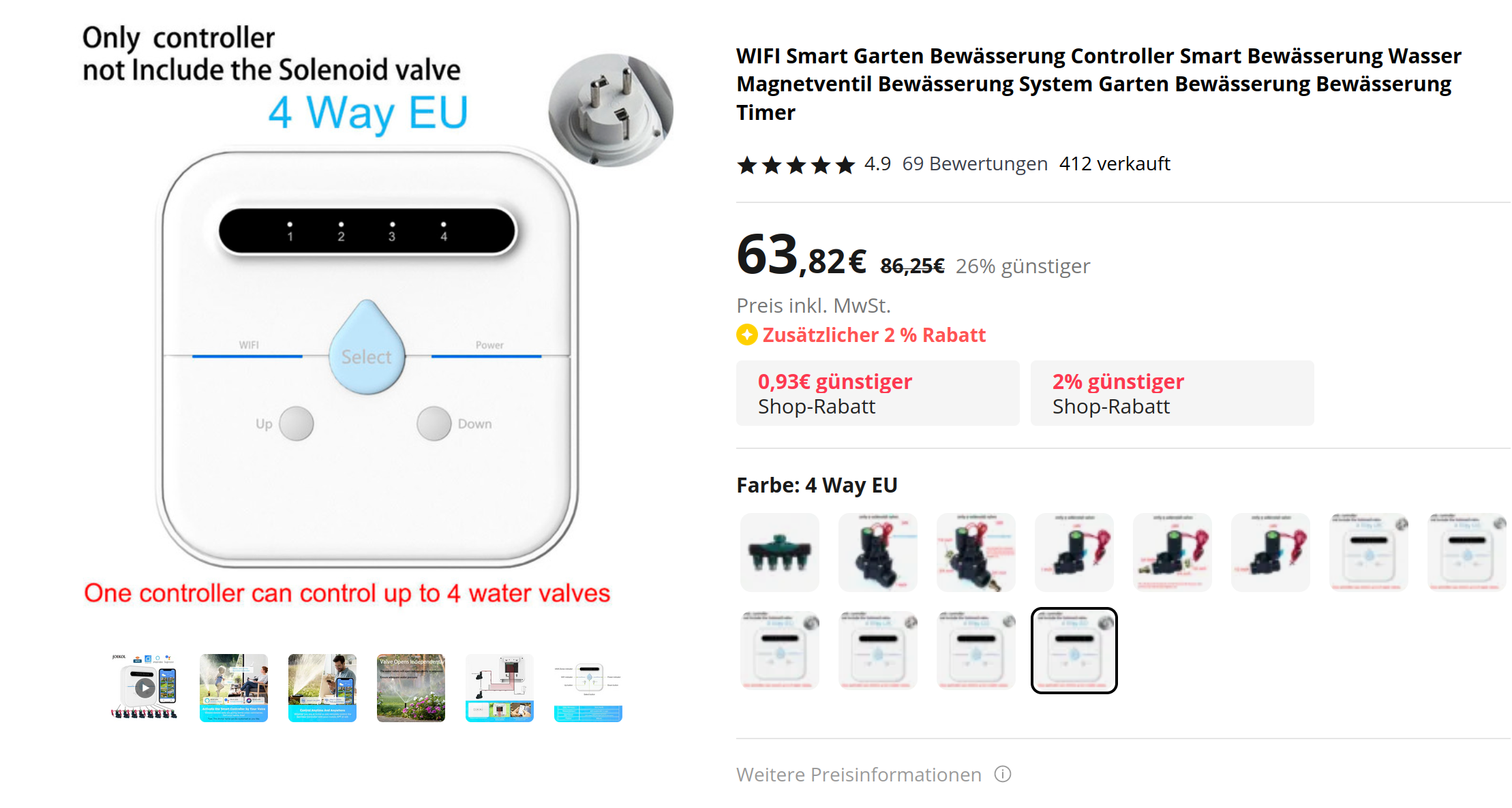 [CB3S/BK7231N] 4/6/8 channel WIFI Smart Garden irrigation controller ...