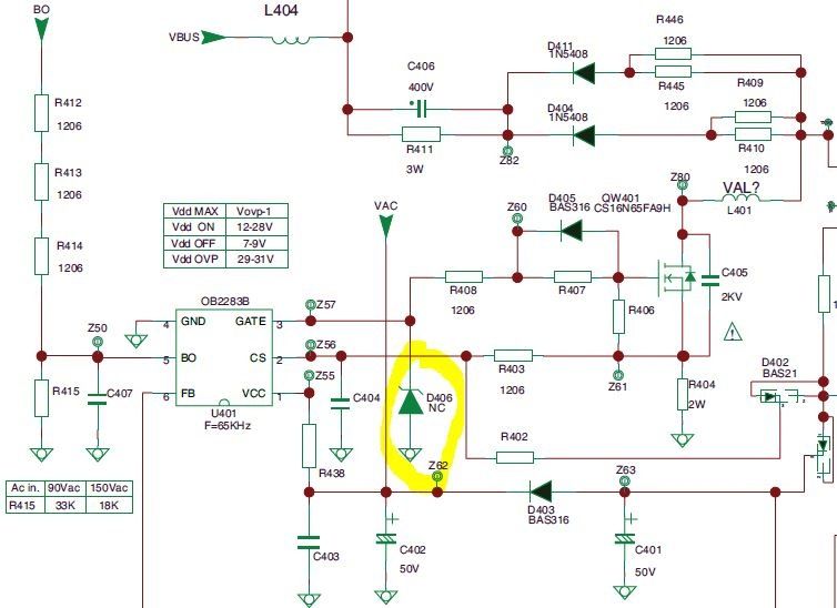 40-L141W4-PWC1CG: Identyfikacja elementów płyty źródła - oporniki ...