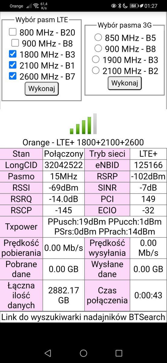 Lokalizacja nowego BTS-a w Ujazd/Trzciana i jego zasięg - doświadczenia ...