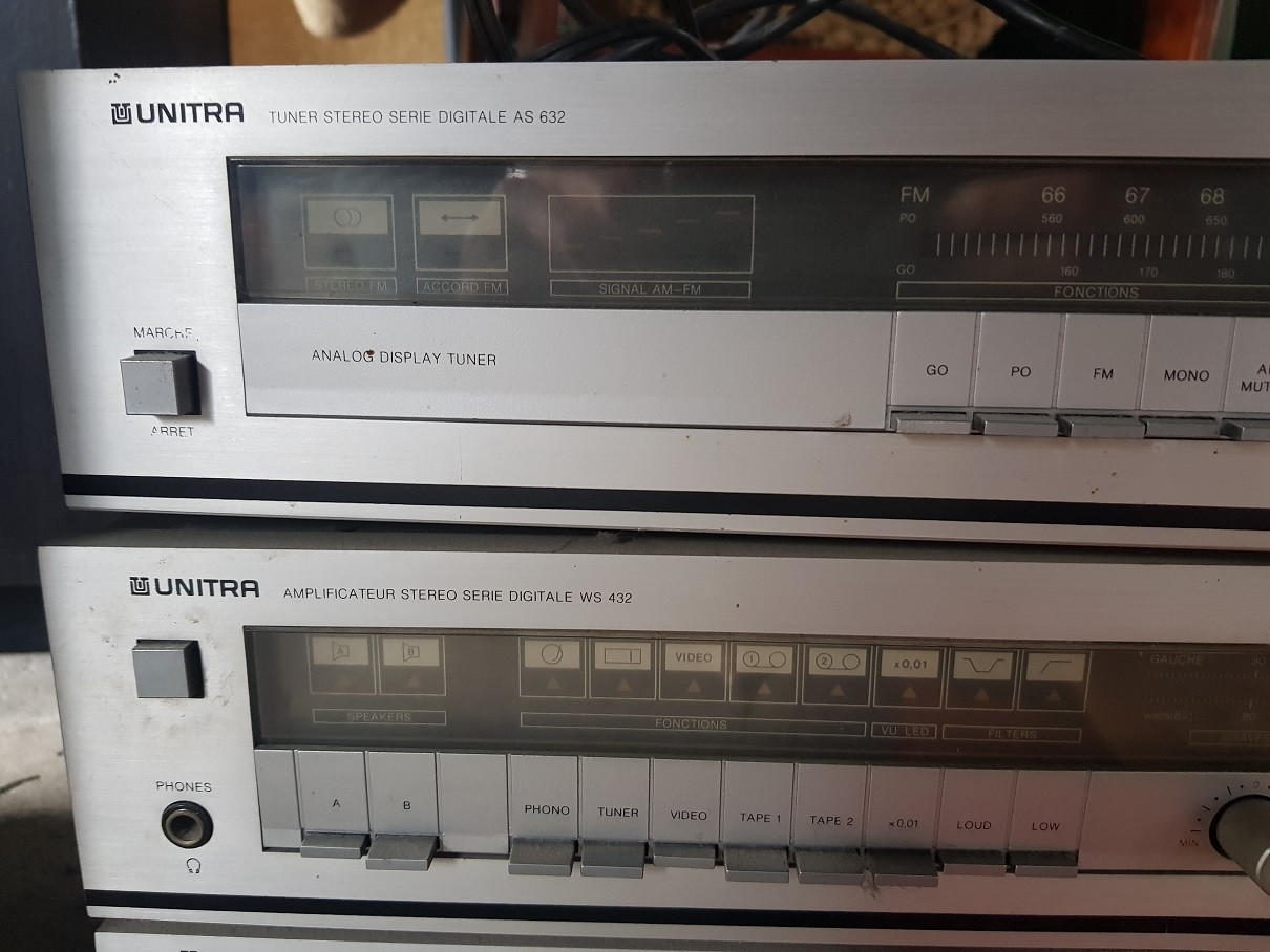 UNITRA Tuner Stereo Serie Digitaler As 632 + Amplificateur Stereo Serie ...