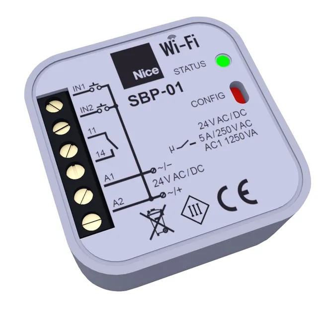 Jak podłączyć styki 13 i 14 modułu Nice WiFi SBP-01 do Spido 600?