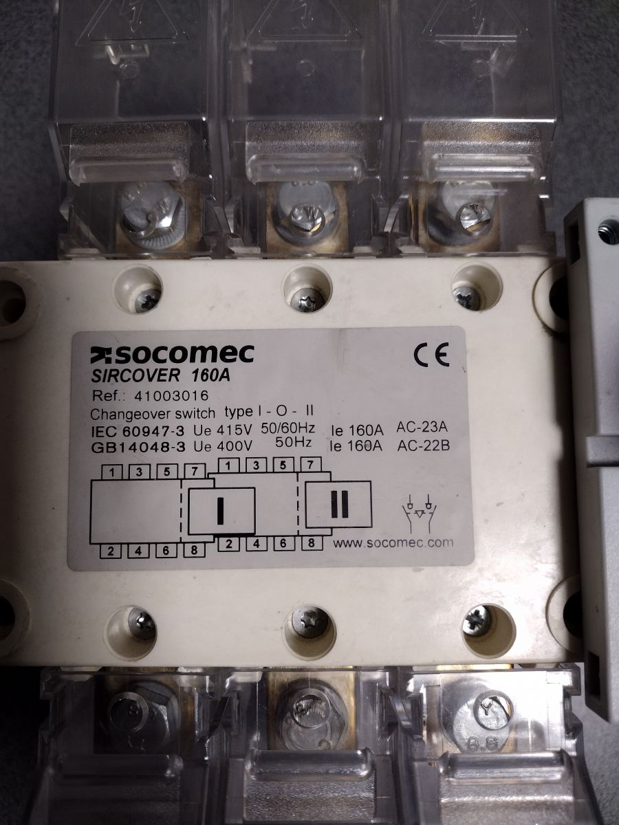 [Sprzedam] SOCOMEC Sircover 160A przełącznik zasilania