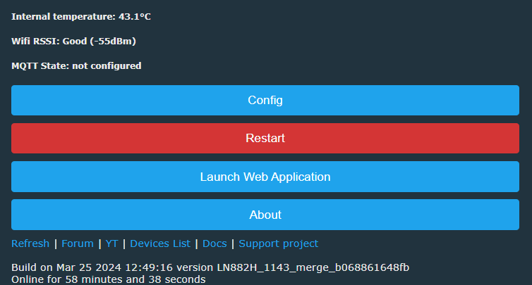 How to flash LN882H with open source Tasmota/Esphome style firmware - backup procedure included - 4