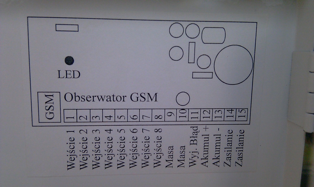 Jak podłączyć Obserwator GSM E_ALARM ver 1.1 do DSC PC4020A ver 3.3?