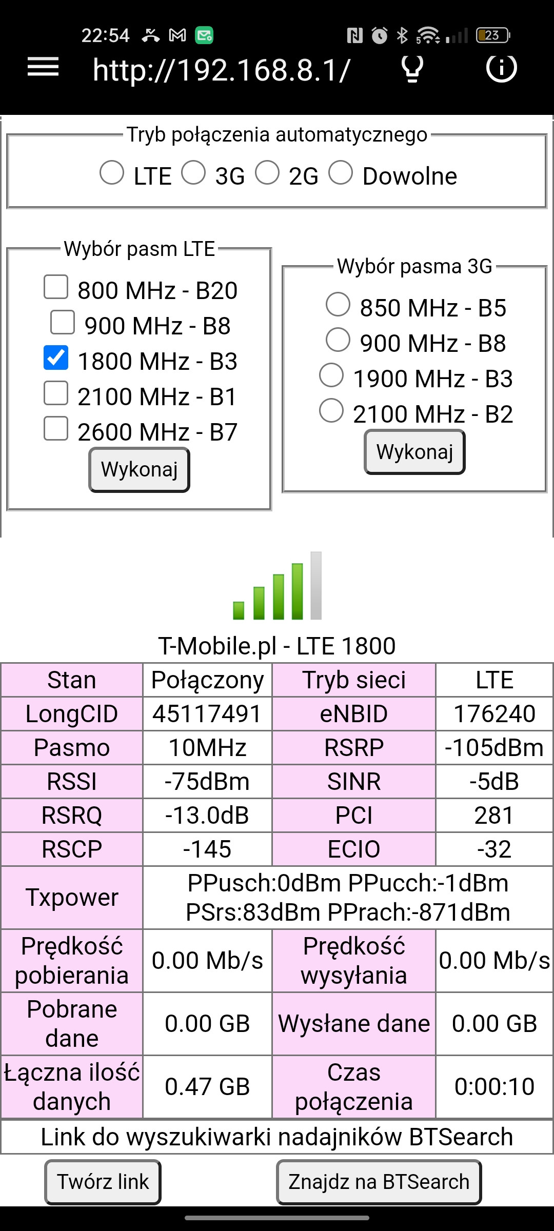 Pomoc z internetem LTE daleko od BTS - routera Huawei B818