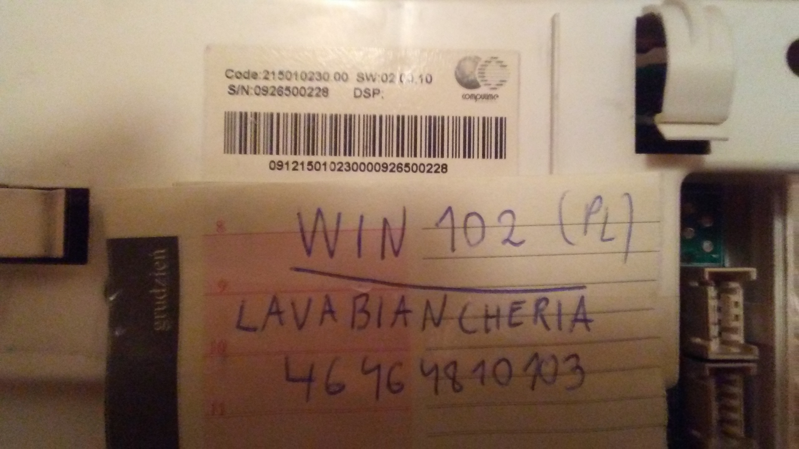 [Sprzedam] Moduł - elektronika z pralki Indesit WIN 102 (PL)